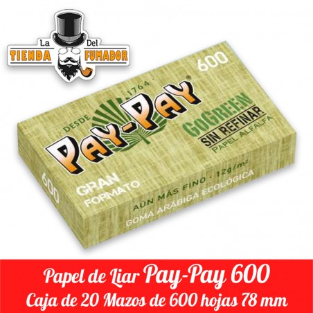 Papel Pay-Pay Gogreen Mazo 600 78mm 20 unidades